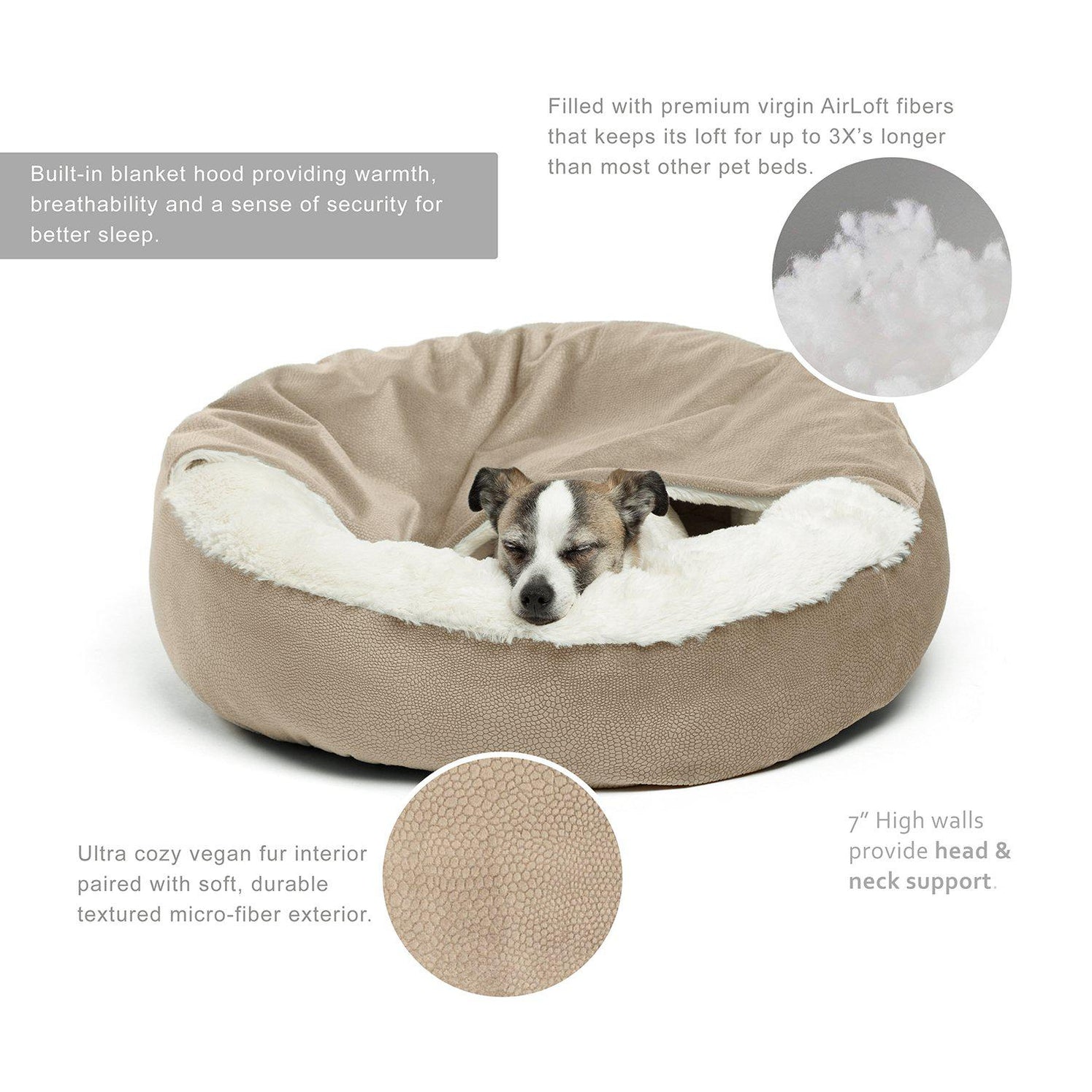 Cozy Cuddler Ilan Pet Bed - Standard | Best Friends by Sheri