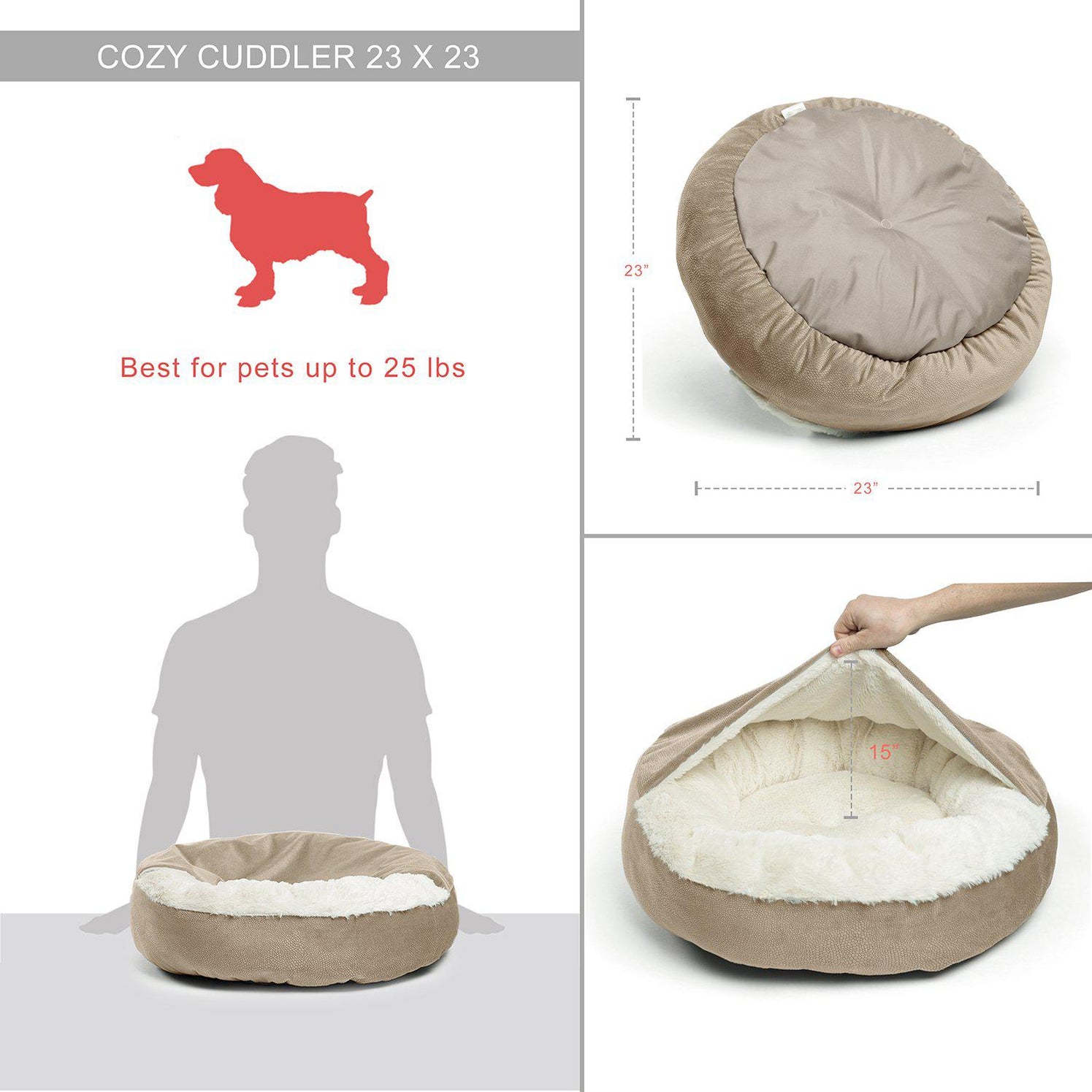 Cozy Cuddler Ilan Pet Bed - Standard | Best Friends by Sheri